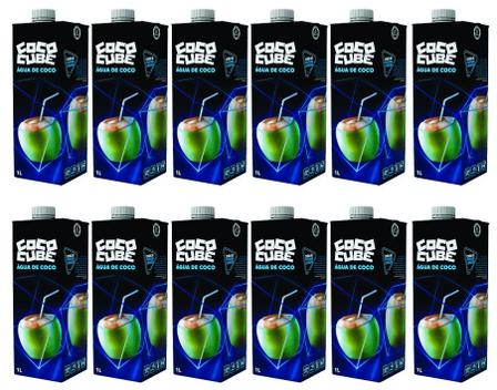 Agua De Coco Coco Cube 1L Cx 12 Unid - ADELCOCO - Água de Coco ...