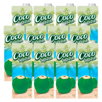 Água de Coco Néctar Coco Refresh 1l 12 Unidades - Água de Coco - Magazine Luiza