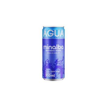 Agua mineral minalba sem gás lata 310ml -pack com 12 unid - Água ...