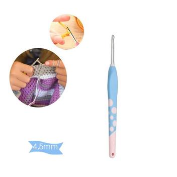 Agulha Para Crochê Sew Mate Aluminium Cabo Ergonomic 4.5Mm - Cabo / Fio ...