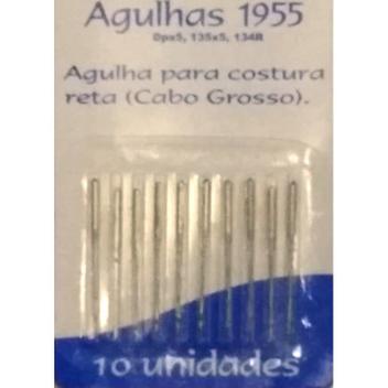 Agulha Reta Industrial Cabo Grosso nº 11, 12 e 14 - Kit 10 Agulhas ...
