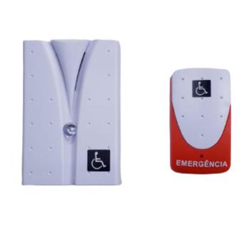 Alarme Audiovisual Sem Fio Pilha Banheiro PNE/PCD - DNI - Sensor de ...