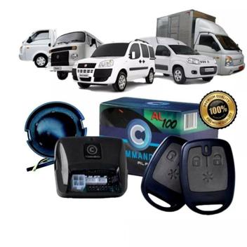 Alarme Automotivo Universal Commander AL100 Completo com 2 Controles ...
