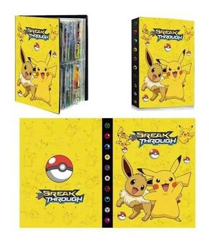 Álbum Pokémon Pasta Porta Cartas Pokemon Pikachu Com Folhas - Takara ...