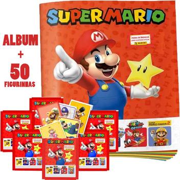 Álbum Super Mario Hora Brincar + 50 Figurinhas 10 Envelopes - Panini ...