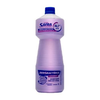 Alcool Liquido 1 LT Safra 46,2 INPM Zerobac Lavanda - Álcool de Limpeza ...