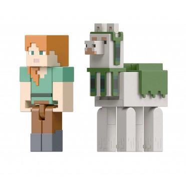 Alex E Lhama Armadura Minecraft - Mattel GTT53-HLB30 - Boneco Minecraft ...