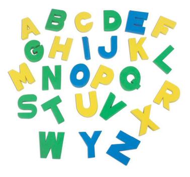 Alfabeto Letra De Forma 26 Pecas - Mingone - Letras, Números e Memória ...