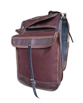 Alforje De Lona Com Porta Capa Para Selas E Arreios Marrom - Selaria ...