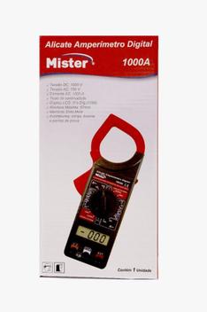 Alicate Amperímetro Digital 1000A AC - Mister - Alicate Amperímetro ...