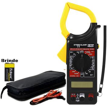 Alicate Amperímetro Multímetro Profissional Tensão Corrente Contínua ...