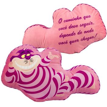 Almofada 3D Gato Risonho Rosa Cheshire Alice Oficial Disney - Zona ...