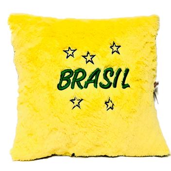 Almofada Brasil Amarelo 37cm - Manuque - Almofada Decorativa - Magazine ...
