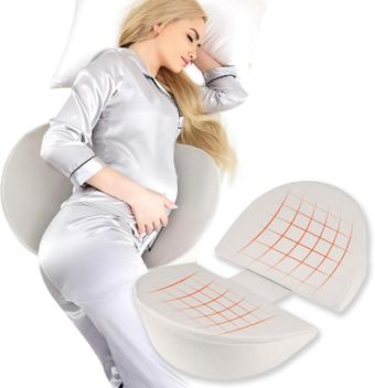 Almofada de cunha para gravidez WEIKA Memory Foam para mulheres ...