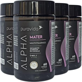 Alpha Mater Multivitamínico 4 X 60 Cápsulas Puravida - Multivitamínico ...
