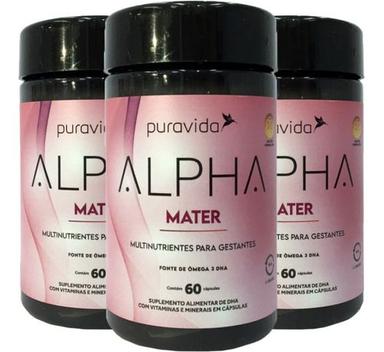 Alpha Mater Multivitamínico Puravida 3 X 60 Cápsulas - Multivitamínico ...