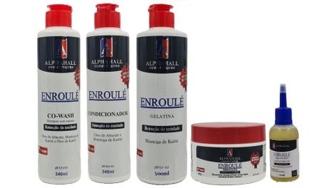 Alphahall Enroulé Liberado Co Wash e Condicionador e Máscara e Gelatina ...