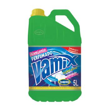 Alvejante Cloro Ativo Perfumado Vamix Ecoville 5 Litros - Tira Manchas ...