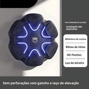 Alvo De Boxe Musical Bluetooth Para Treino De Fitness Em Parede Para ...