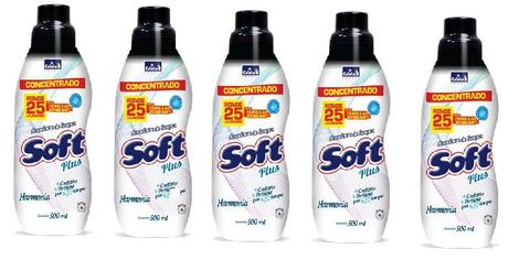 Amaciante Soft Plus Concentrado 500ML Harmonia (5 UN) - Crivialli - Amaciante - Magazine Luiza