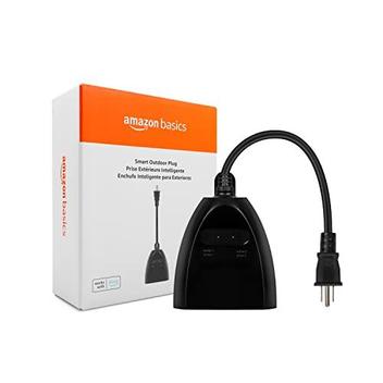 Amazon Basics Outdoor Smart Plug com 2 tomadas controladas ...