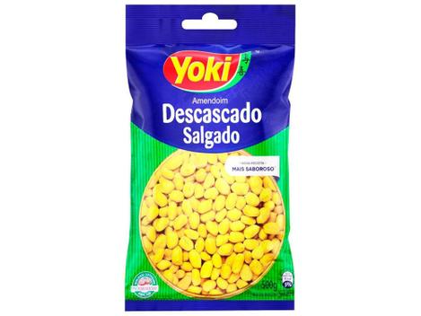 Amendoim Salgado sem Pele Tradicional Yoki - Descascado 500g - Amendoim ...