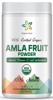 Amla Powder Organic Aura 454g - Fonte de Vitamina C - Organic Aura ...