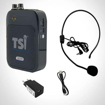 Amplificador De Voz Tsi Profissional Portátil Super Voz Sv10 - Gravador ...