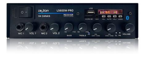 Amplificador Receiver Bluetooth 4ch Le Son Ls600 Pro Class D - leson ...