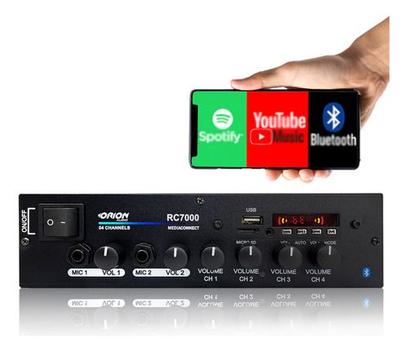 Amplificador Som Ambiente 500 W Bluetooth 4 Canais Rc7000bt - LeSon ...
