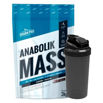 Anabolik Mass 3kg Sabor Chocolate Coqueteleira - Shark Pro ...