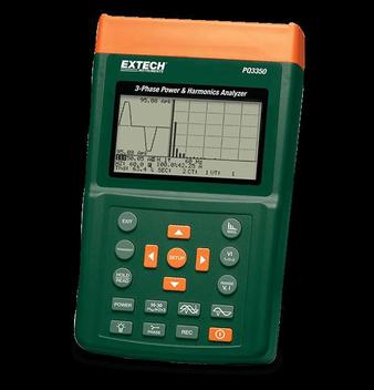 Analisador 3 Phases de Potência e Harmônicas Extech PQ3350 ...