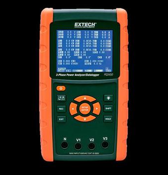 Analisador de Energia Trifásico e Registrador de Dados Extech PQ3450 ...