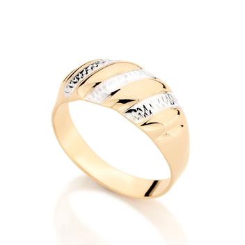 Anel 18k com aplicação de rhodium 510486 Rommanel - Anel - Magazine Luiza