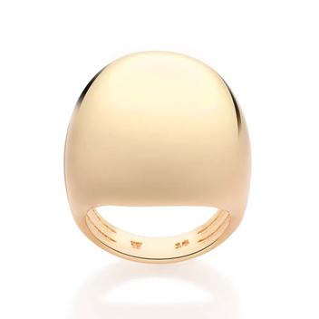 Anel banhado ouro 3x 24k 18k e 22k feminino rommanel grande maxi bombê ...