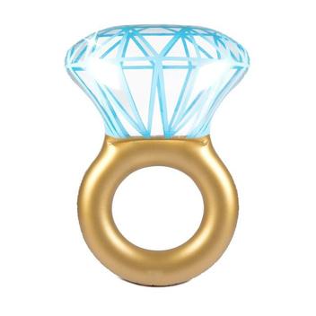 Anel de diamante e coração infláveis para balsa flutuante para piscina ...