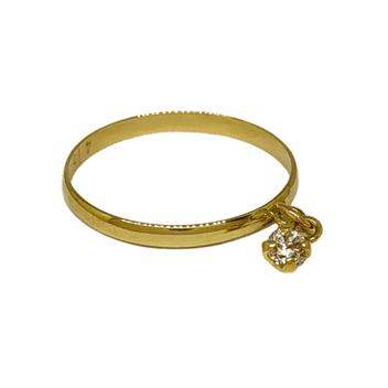 Anel Em Ouro 18k 750 1 Pedra Redonda 3mm - Anel - Magazine Luiza