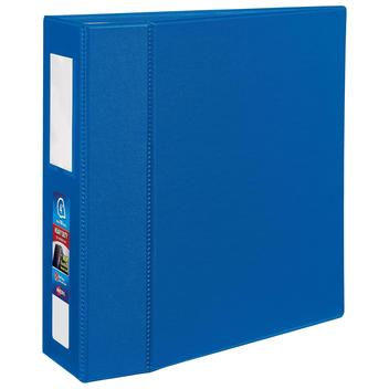 Anel EZD Binder Avery Heavy-Duty de 4 polegadas One Touch azul - Folha ...