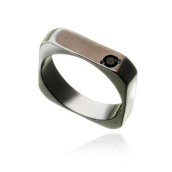 Anel Masculino Diamond Black 30 - W.Buscatti - Anel - Magazine Luiza
