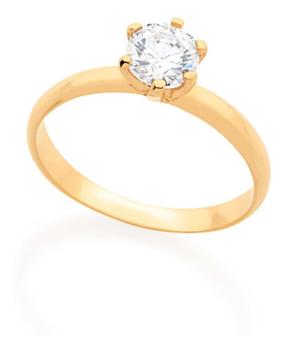 Anel Solitário Formado Por 1 Zircônia Rommanel 512405 - Anel - Magazine ...
