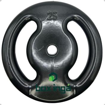 Anilha Emborrachada 25 Kg - Preta - BOX INGÁ - Anilha - Magazine Luiza