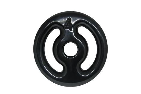 Anilha Emborrachada 4KGs Vazada Para Academia Musculação - 1 Fit ...