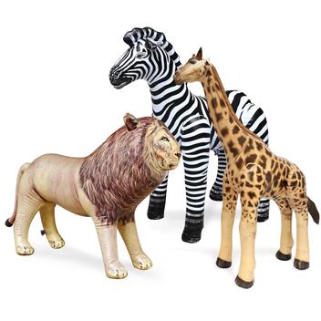 Animais Infláveis Jet Creations (Girafa, Zebra, Leão) - 90cm - Bonecos ...