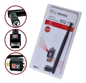 Antena Adaptador Wireless Usb 2.0 802.11N Wi-fi Internet 1800Mbps Pc Notebook Computador Ka ...