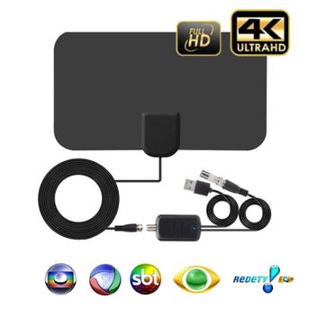Antena digital Interna Hdtv 4k Canal Aberto Hd Tv Digital UltraBox TV ...