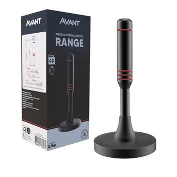 Antena Digital Para tv Range 4k Uhf 2,5m Avant Uso Interno - Antena ...