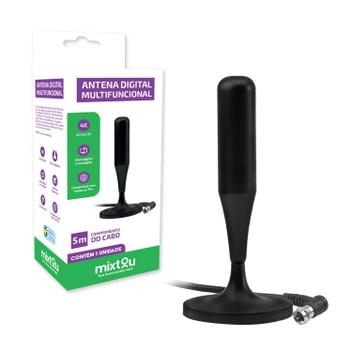 Antena Tv Digital Mixtou Uhf Vhf Interna Premium Cabo 5 Mts - PIX ...