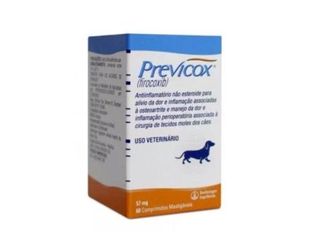Anti-inflamatório Previcox 57mg C/60 Comprimidos - Boehringer - Anti ...