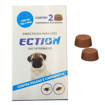 Anti Pulgas, Carrapatos E Sarna Ection 5-10kg - Caixa com 2 comprimidos ...