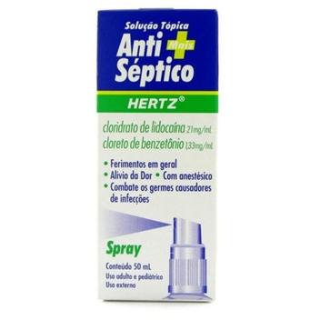 Anti Septico Hertz Spray 50ml - Acessórios para Primeiros Socorros ...